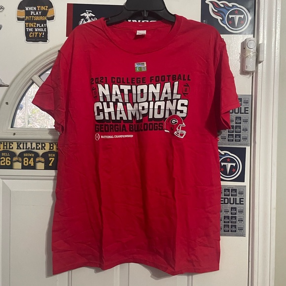 Hanes | Shirts | Hanes Red National Champions Tshirt | Poshmark